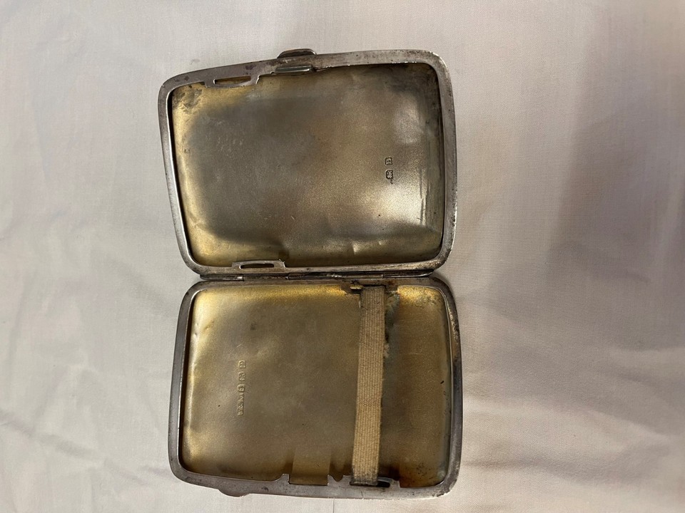 Antique Sterling Silver Cigarette Case Birmingham circa 1903-1928 | eBay UK