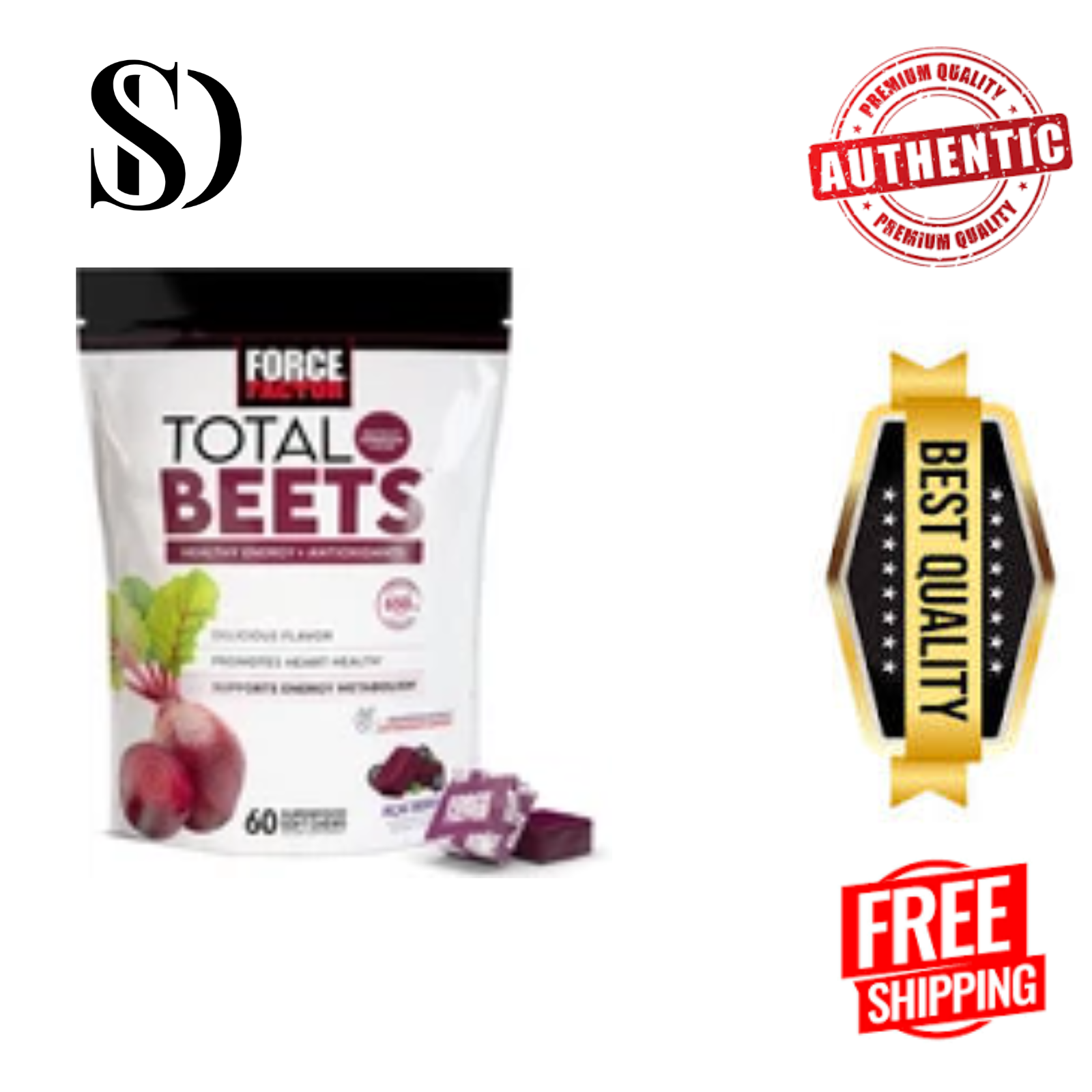 Force Factor Total Beets Blood Pressure Support, Beet Root Supplement ...