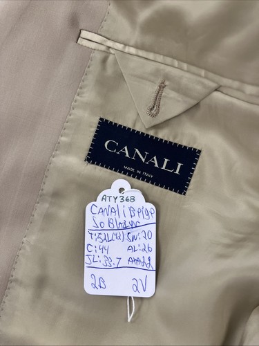 NEW WITH TAGS Canali Men's Beige Solid Wool Blazer 42L $2,195 | eBay
