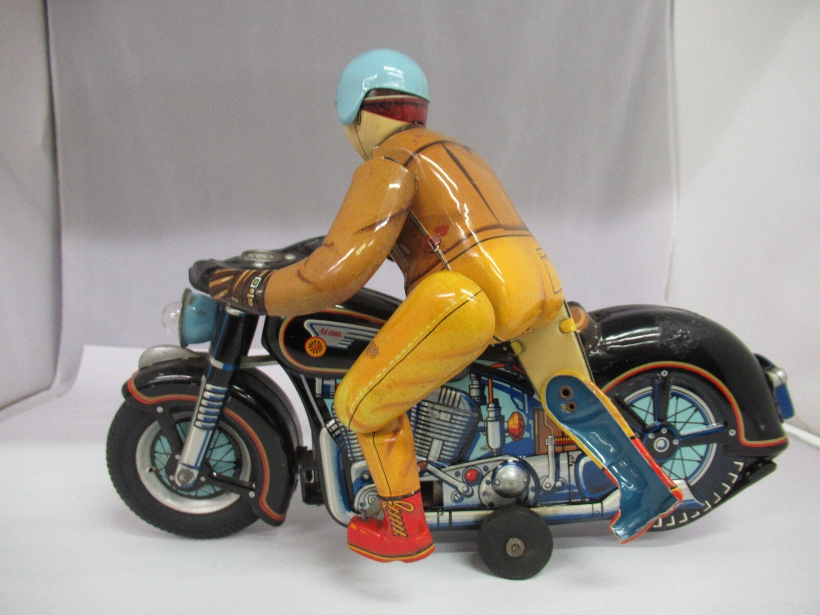 Vintage Modern Toys Motorcycle Rider Tin Battery-Operated Toy, 388-E | eBay