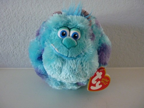 Ty Beanie Ballz Disney Pixar Monsters University SULLEY 4" Plush Toy ...
