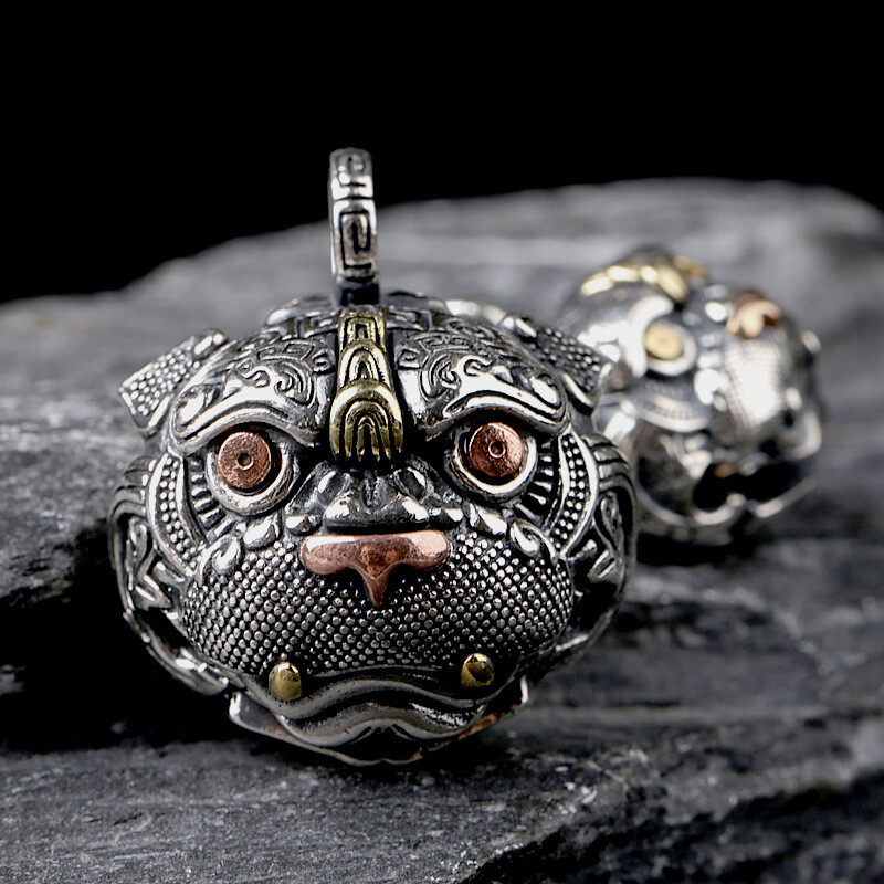 A24 Pendant Pixiu Luck Mythical Creatures Bell Silver 925 Size ...