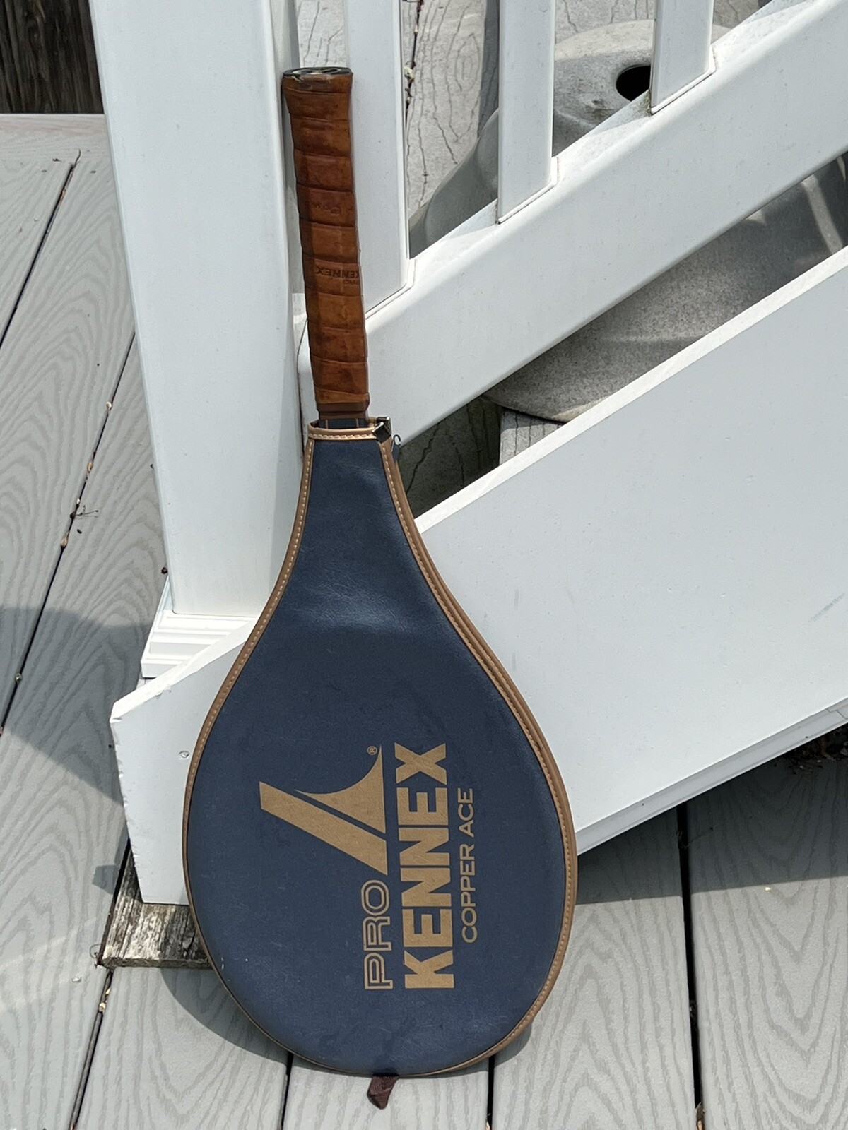 PRO KENNEX COPPER ACE TENNIS RACQUET (4 3/8) LONG STORAGE. W/ COVER | eBay
