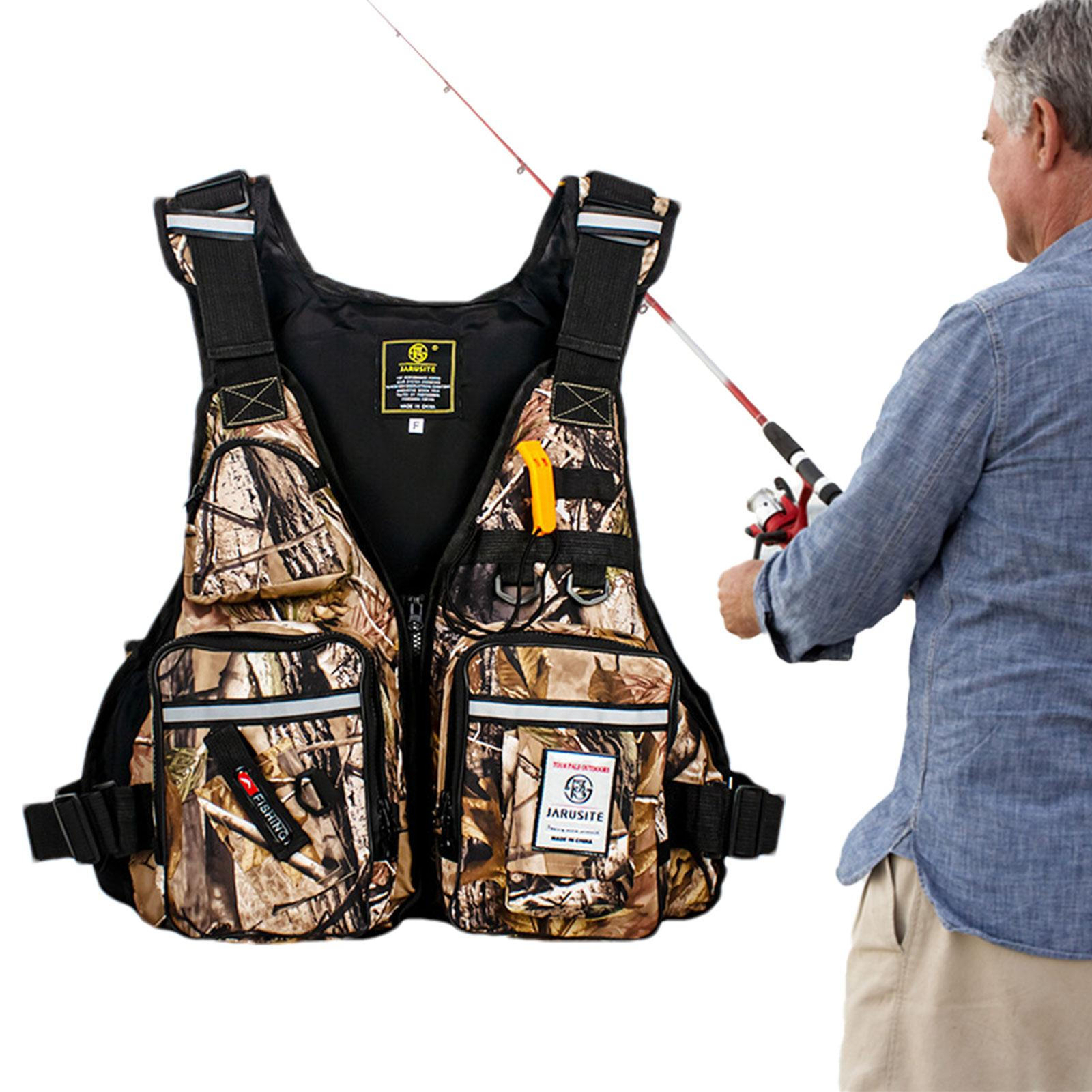 Outdoor Rafting Life Vest Jacket Reflective For Children Swimming Adult ...