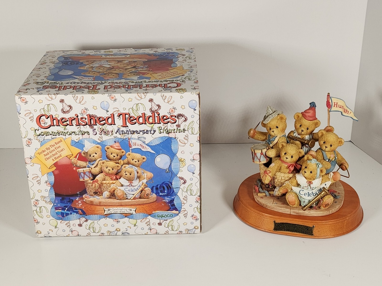 Enesco Cherished Teddies 205354 Strike Up The Band And Give Five ...