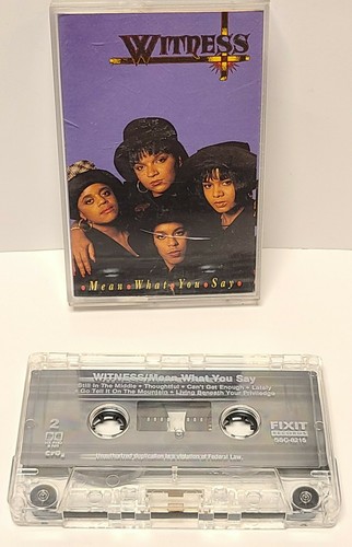 WITNESS MEAN WHAT YOU SAY CASSETTE Tape Music Audio FREE SHIP EBay WITNESS MEAN WHAT YOU SAY CASSETTE Tape Music Audio FREE SHIP EBay