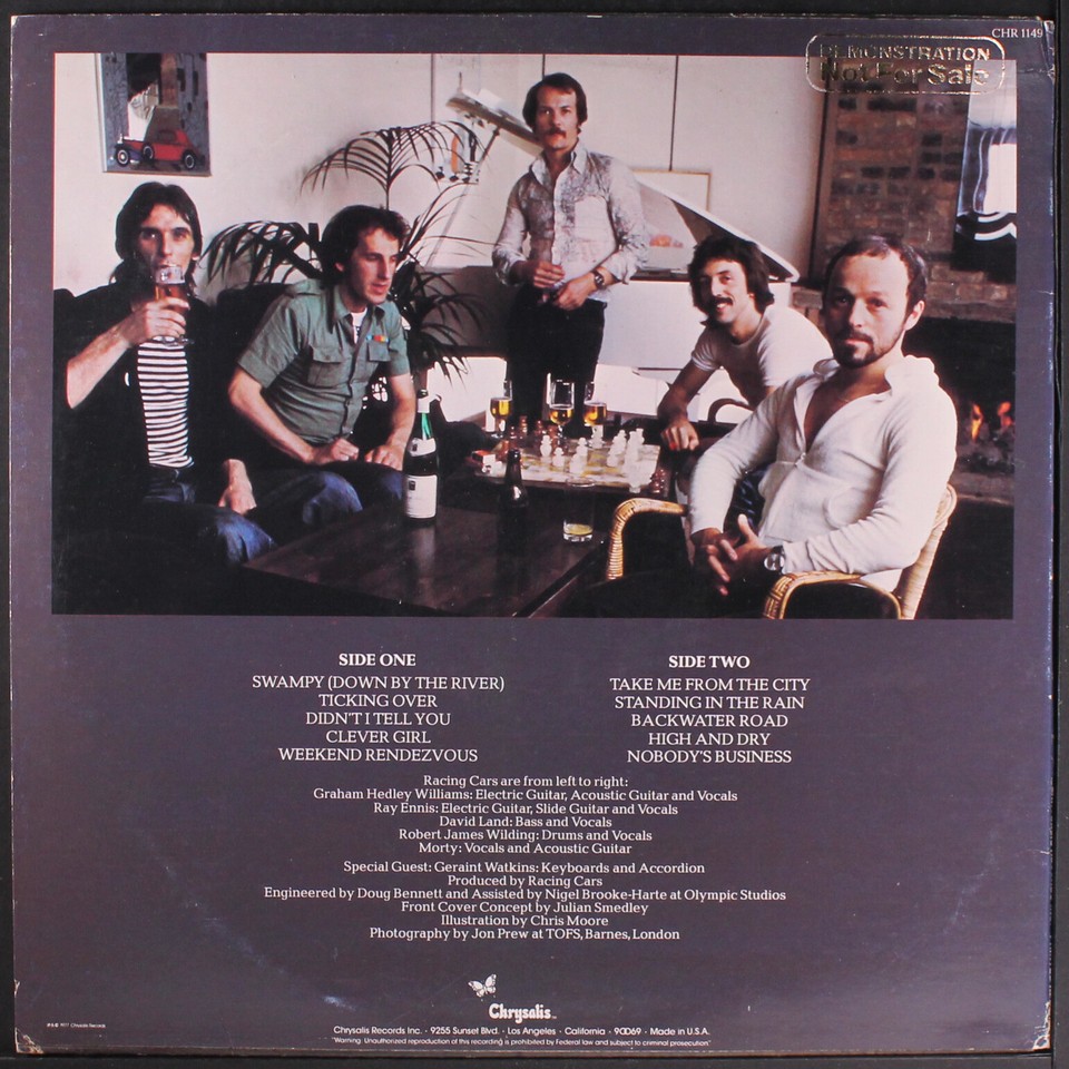 RACING CARS: weekend rendezvous CHRYSALIS 12" LP 33 RPM | eBay