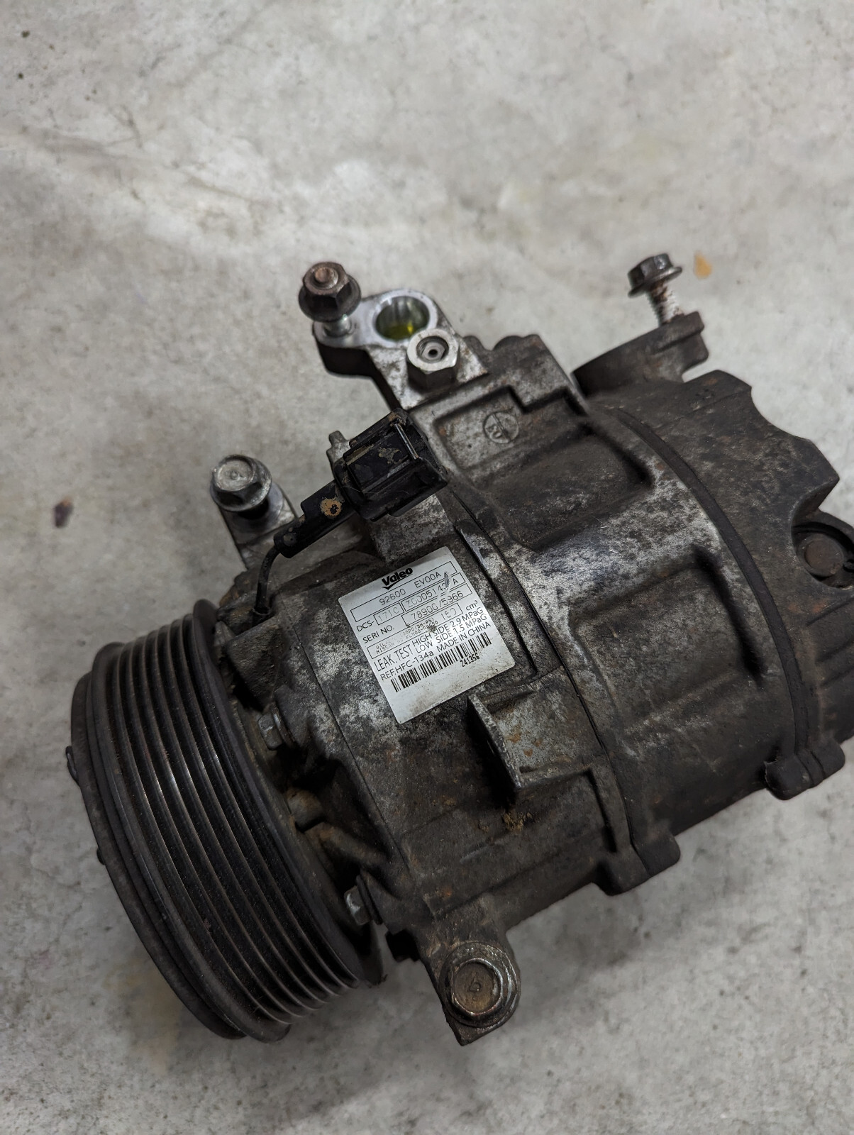 Nissan Valeo A/C Compressor 92600 ev00A | eBay