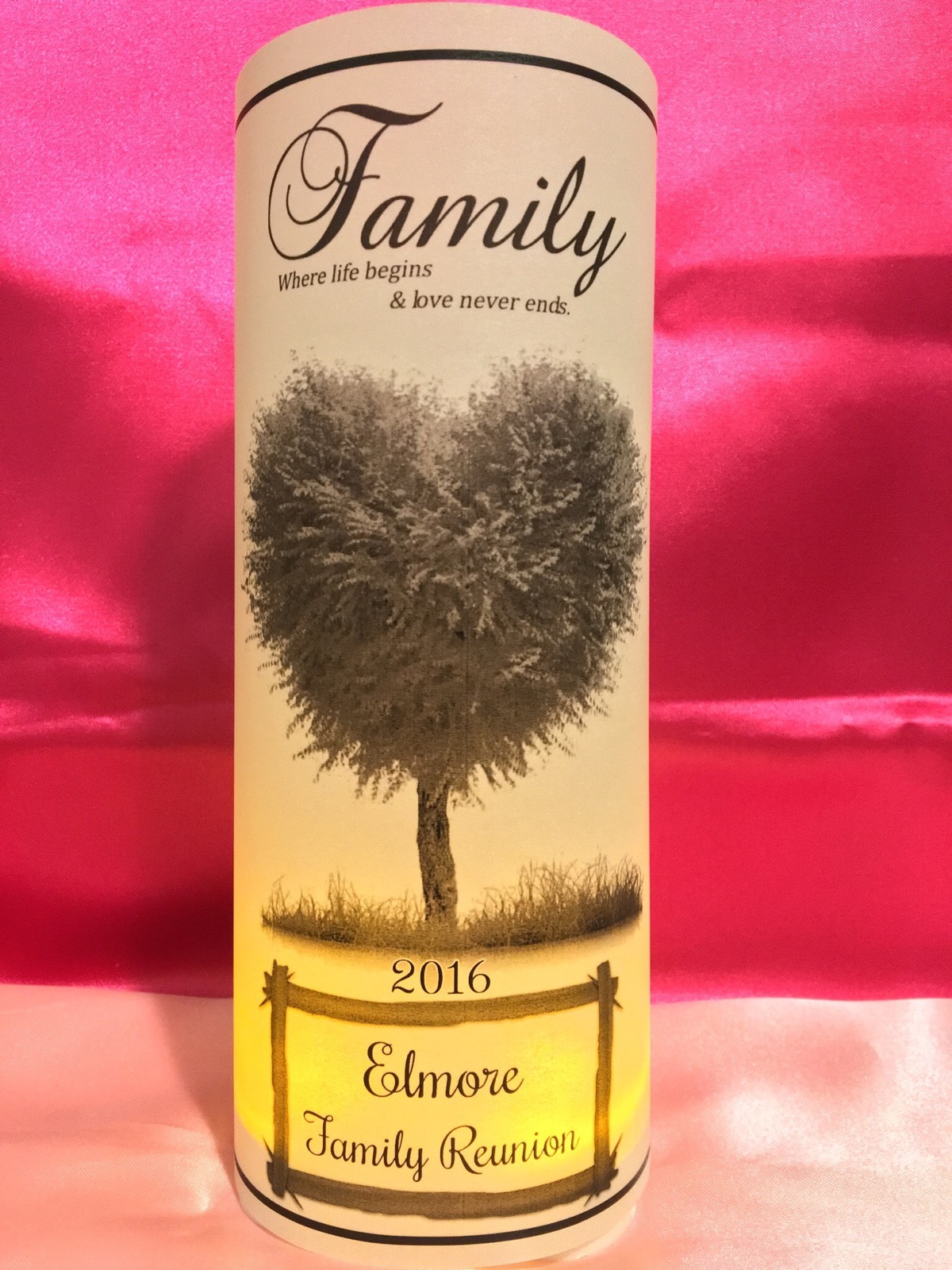 10 Personalized Family Reunion Vellum Luminaries Table Centerpieces ...