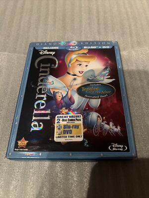 Cinderella (Blu-ray/DVD, 2012, 2-Disc, Diamond Edition) Good Condition ...