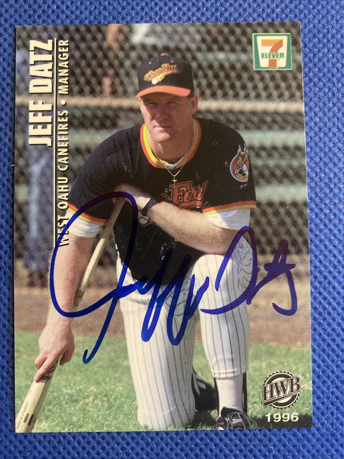 1996 West Oahu Canefires Jeff Datz Auto Signed Autograph | eBay