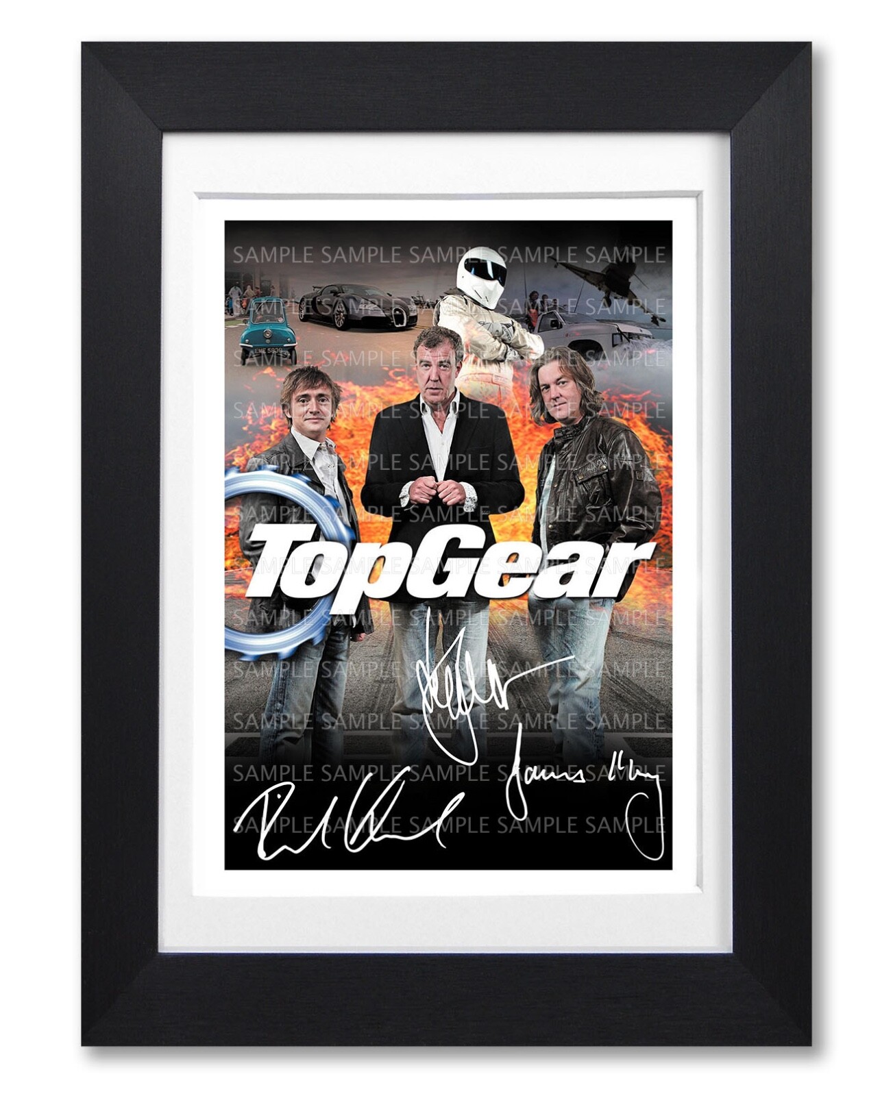 TOP GEAR CAST SIGNED TV SHOW SERIES SEASON POSTER PHOTO AUTOGRAPH GIFT ...