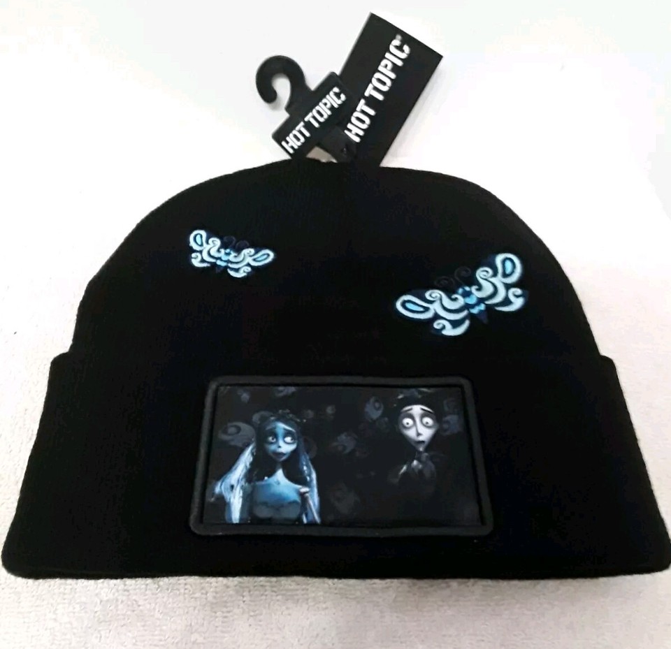 Animated Movie Corpse Bride Victor & Emily Scene Patch Butterfly Beanie ...
