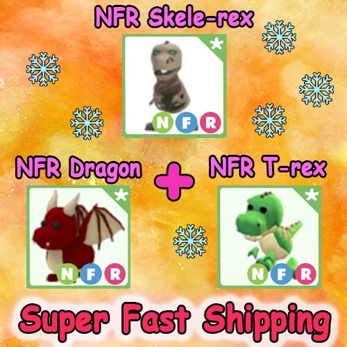 Neon Fly Ride - Adopt Your Pet from Me - NFR Skele-rex/ NFR Dragon/ NFR ...