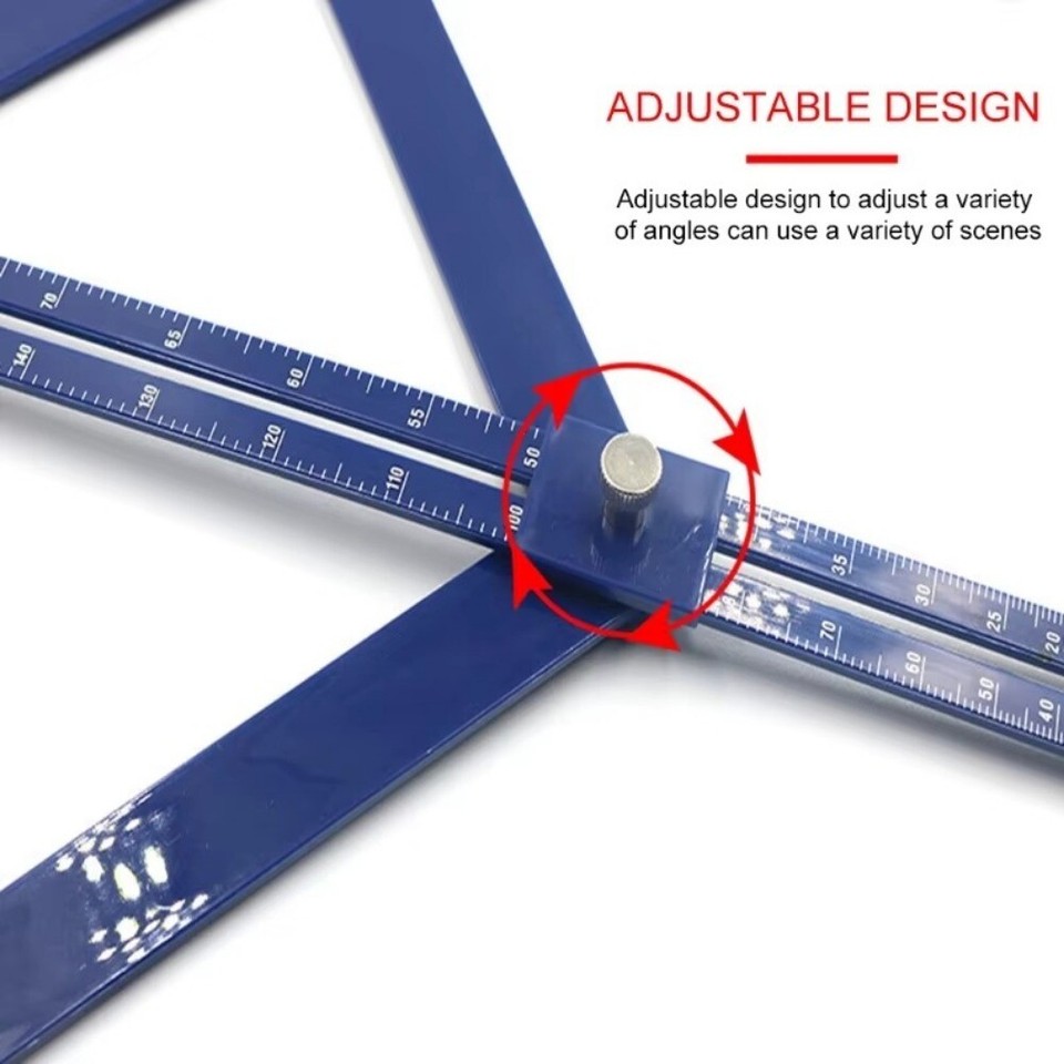 Stainless Steel Angle Gauge Protractor Diagonal Square Ruler For ...