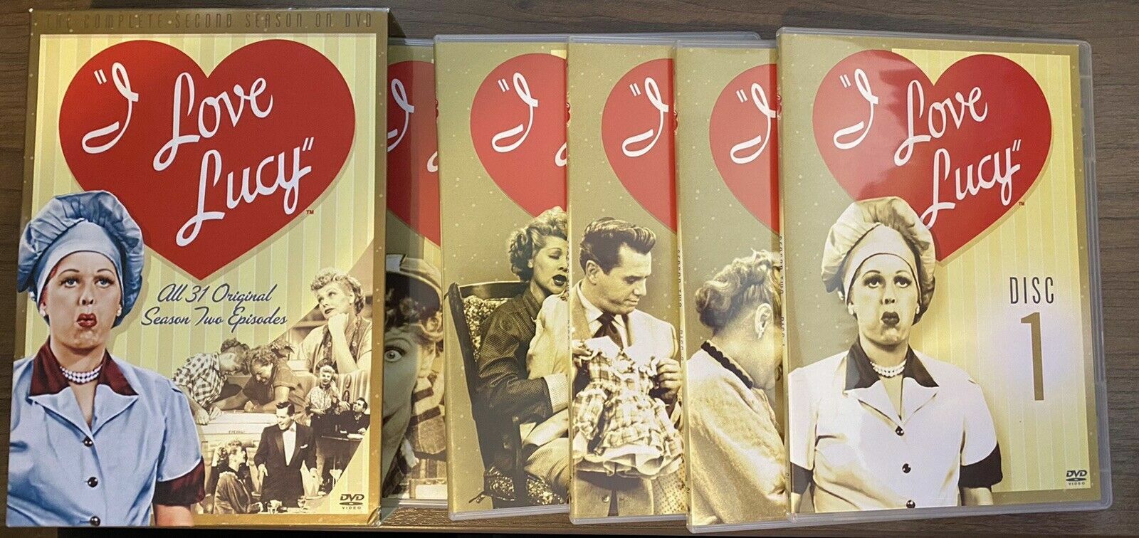 I Love Lucy The Complete Second Season 2 DVD 5-Disc TV Box Set Lucille ...