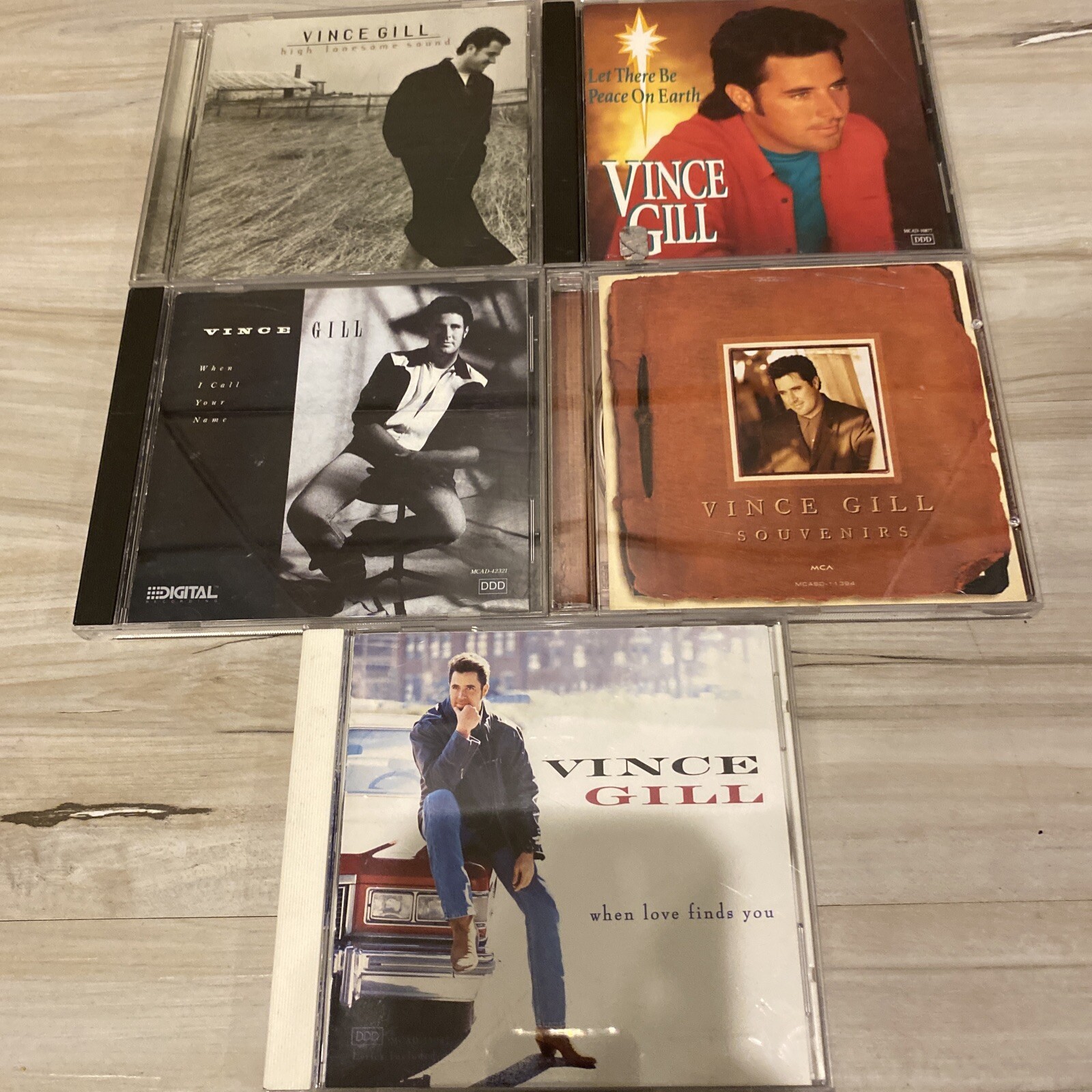 Vince Gill CD LOT Of 5 Lonesome Sound Let There Be Peace On Earth ...