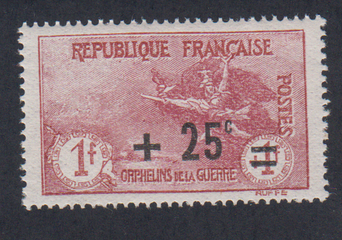 (FR1) Stamp No. 168 Overloaded Orphan 1922 New ** Price 75 Euros ...