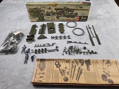 REVELL 1956 155MM "LONG TOM" GUN & HIGH SPEED TRACTOR . Complete W ...