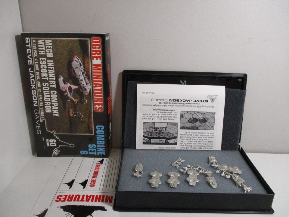 Steve Jackson Game (SJG) Ogre Miniatures COMBINE Set 6 complete ...