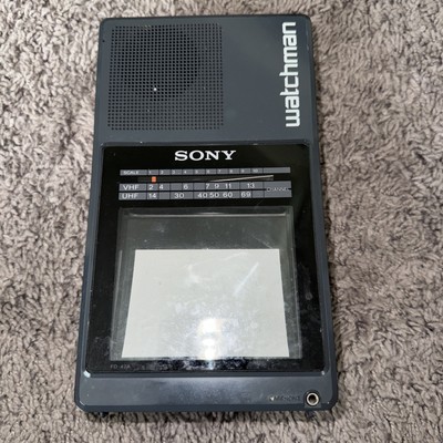 Vintage Sony Watchman Black Color 1987 FD-42A Works Great | eBay