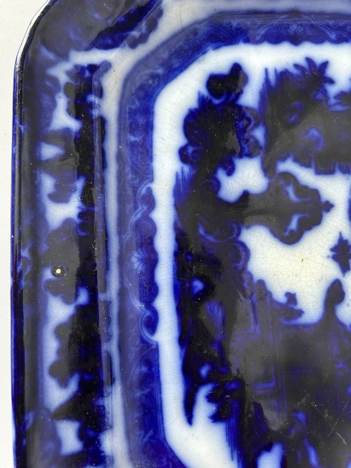 Blue Flow “Temple" P.W. & Co Podmore, Walker & Co Vintage Excellent ...
