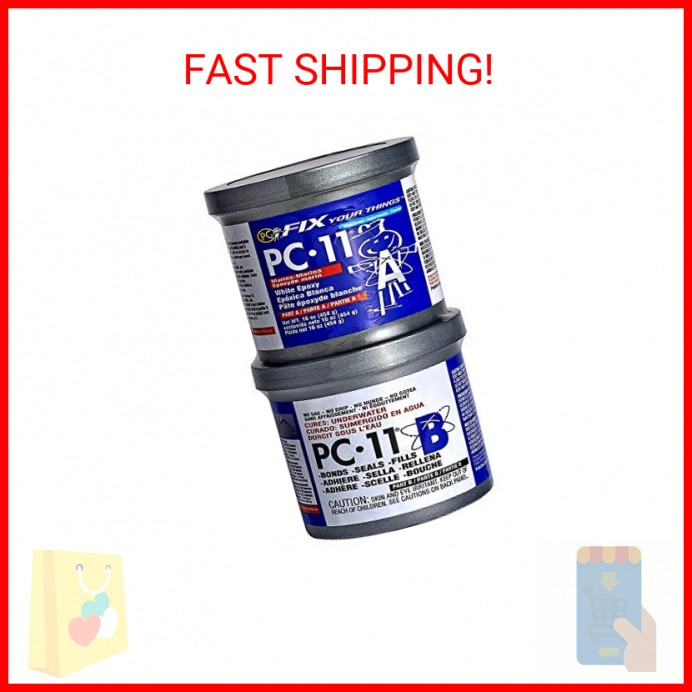 PC-Products PC-11 Epoxy Adhesive Paste, Two-Part Marine Grade, 1lb in ...