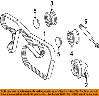 MERCEDES OEM 05-15 C230 Cooling Belts Pulleys-Serpentine Belt ...