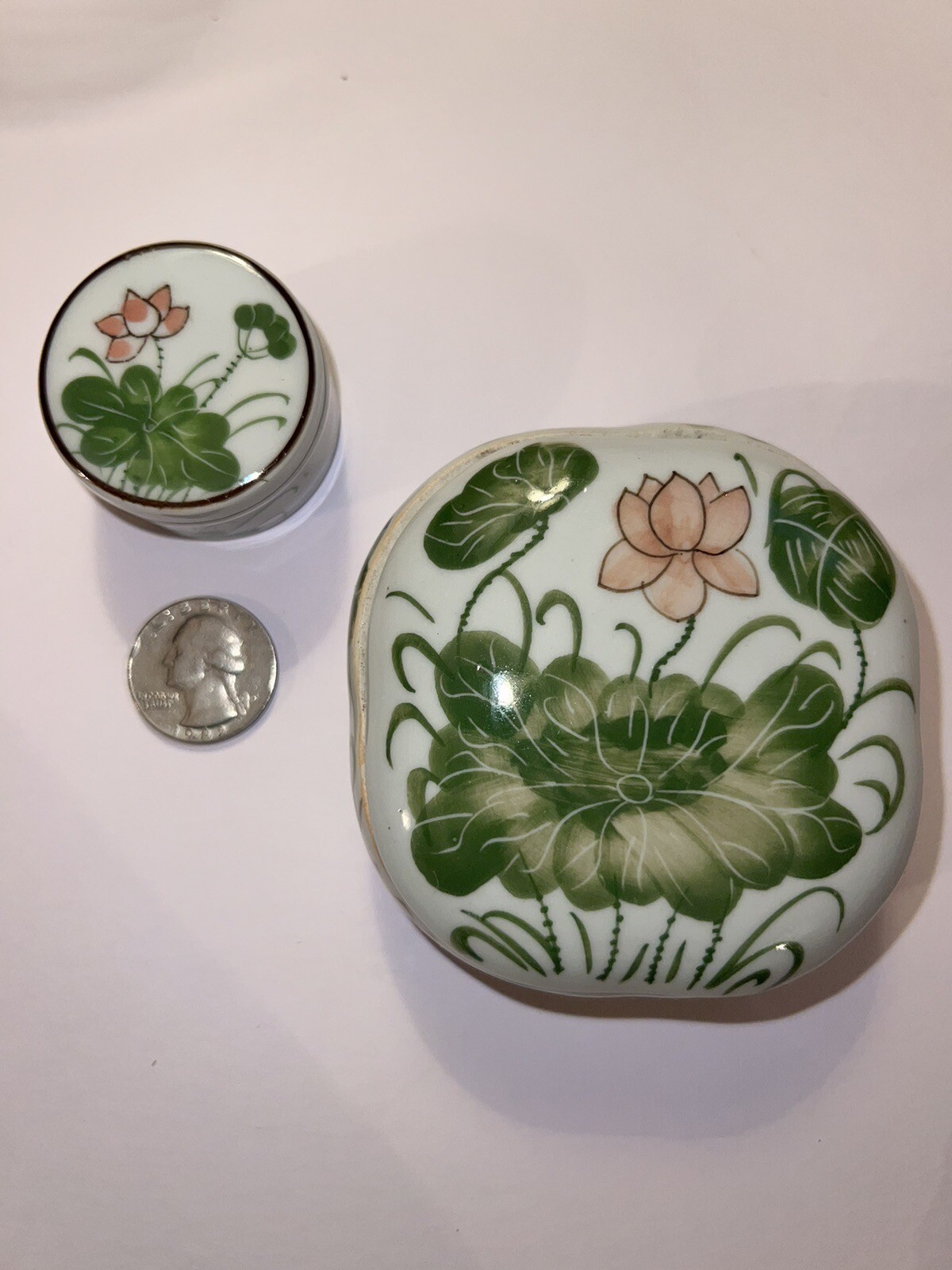 Ceramic Trinket Boxes Set of Two | eBay