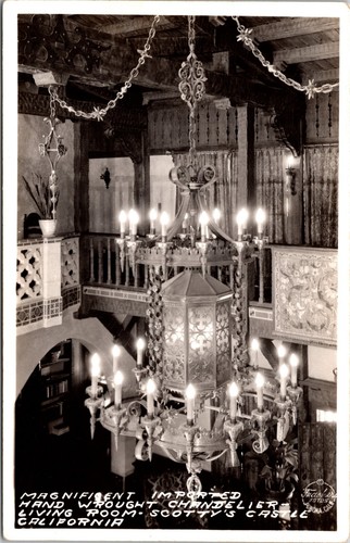 RPPC Scotty's Castle Chandelier Death Valley CA Postcard | eBay