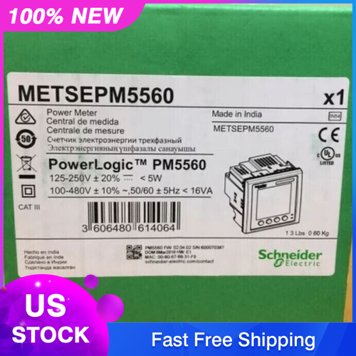 New Schneider METSEPM5560 Multifunctional Instrument PM5560 Power logic ...