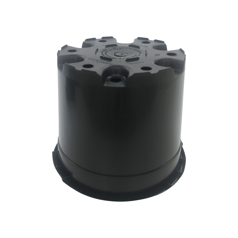 20 Litre Black Plant Pots Plastic Round Flower Pot L LT High Quality ...