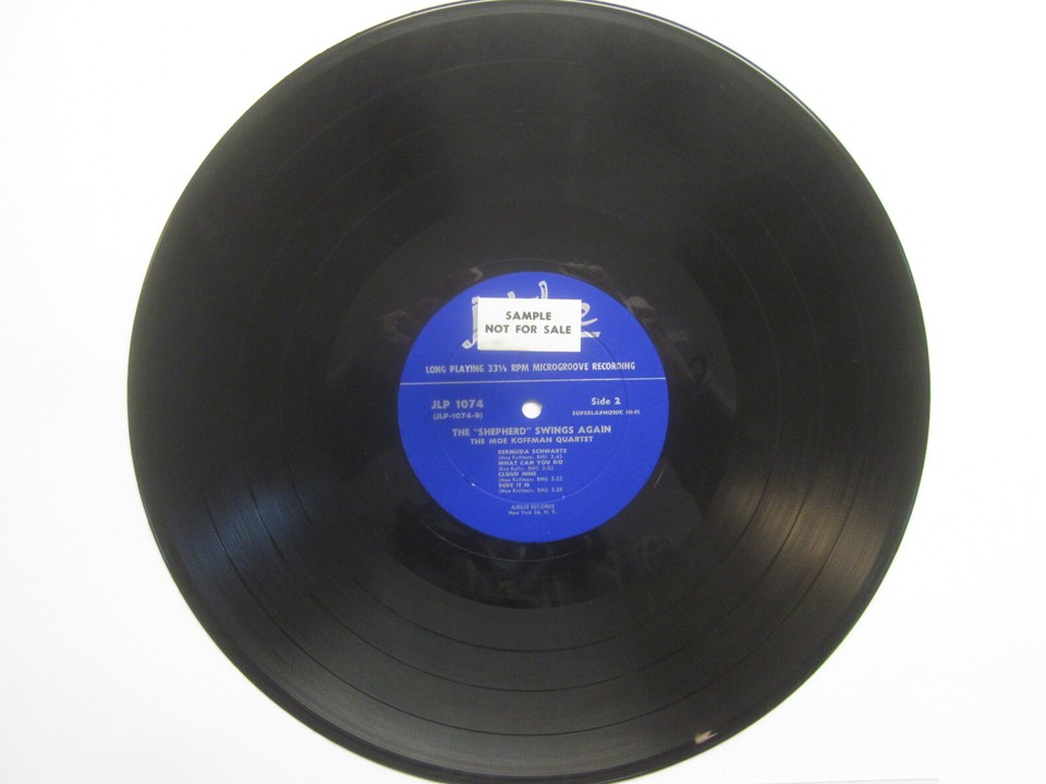 1958 DJ Jazz LP "The Shepherd Swings Again" Moe Koffman blue Jubilee # ...