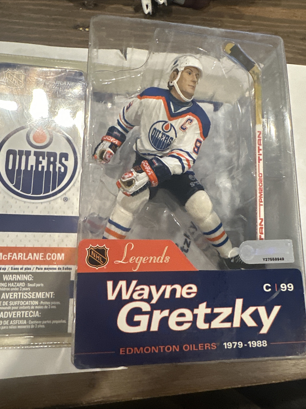 McFarlane Toys NHL Legends Series 1 Oilers 99 Wayne Gretzky 2004 White ...