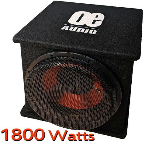 1800W 12" Amplified Active Subwoofer Sub Amp bass box Extreme Bass NEW ...