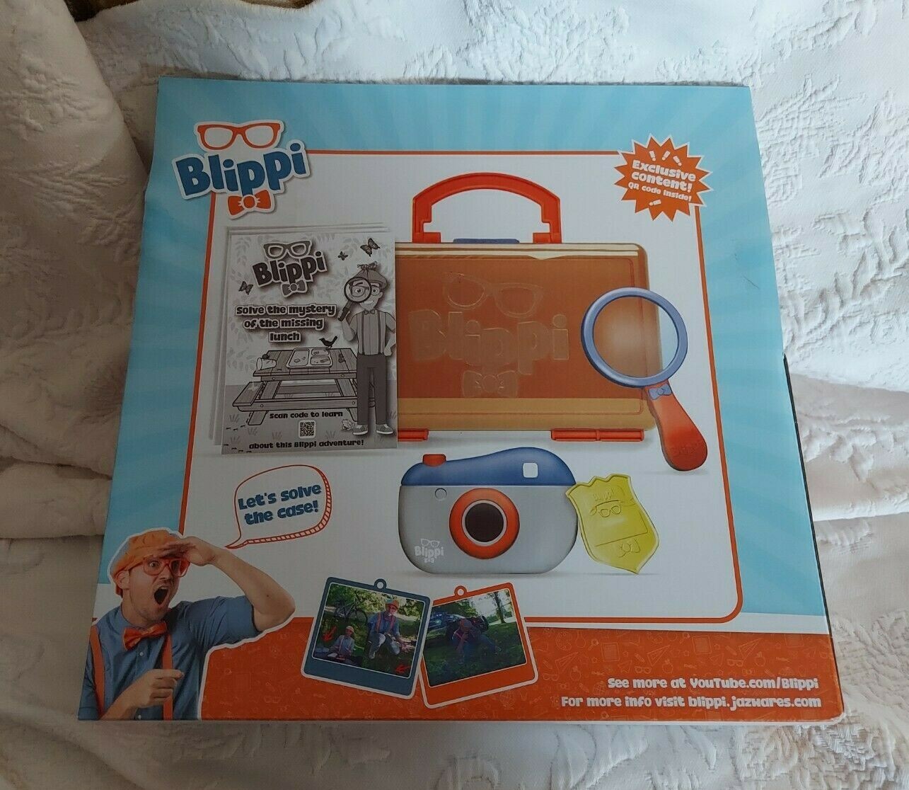 Blippi Detective Case Camera Badge Magnifying Glass Booklet Toy Plastic ...