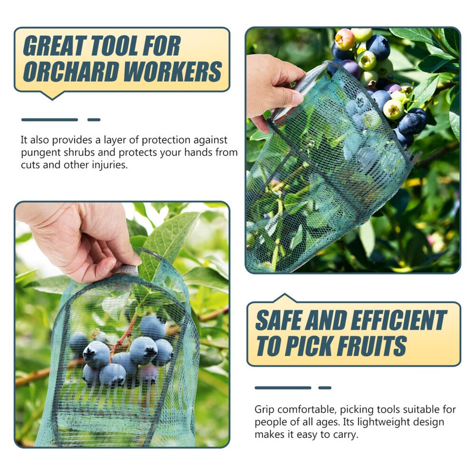 Portable Blueberry Picker Fruit Picker Garden Picker Cage Orchard Fruit ...