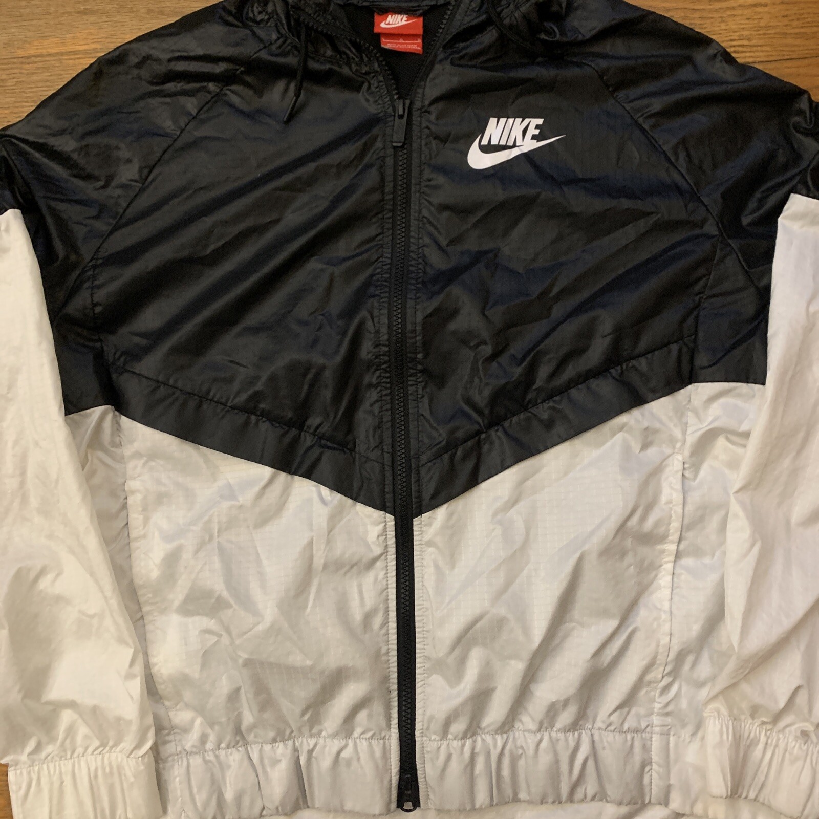 Nike Womens Windbreaker Jacket Hood Windrunner Vented… - Gem