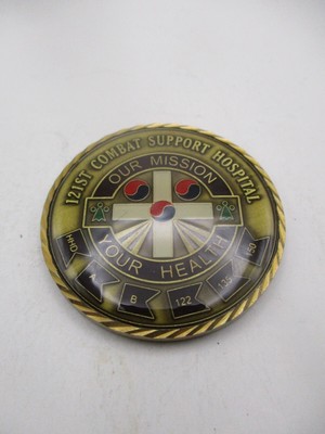 US Army 121st Combat Support Hospital KOREA ROK CSM Challenge Coin | eBay