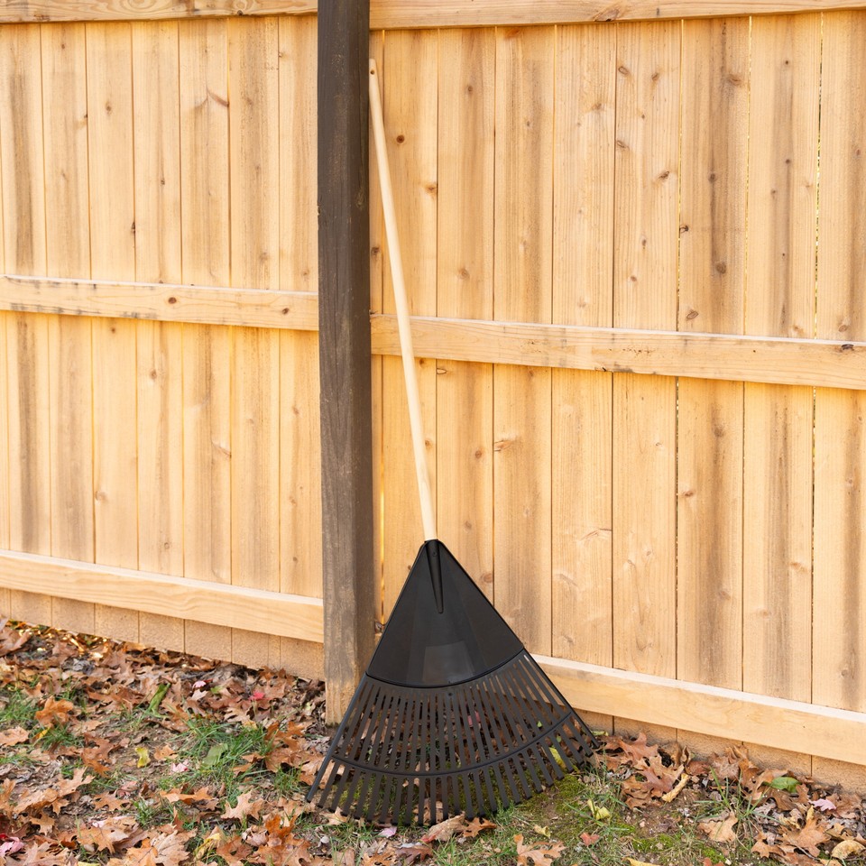 24-inch Wood and Poly Leaf Rake | eBay