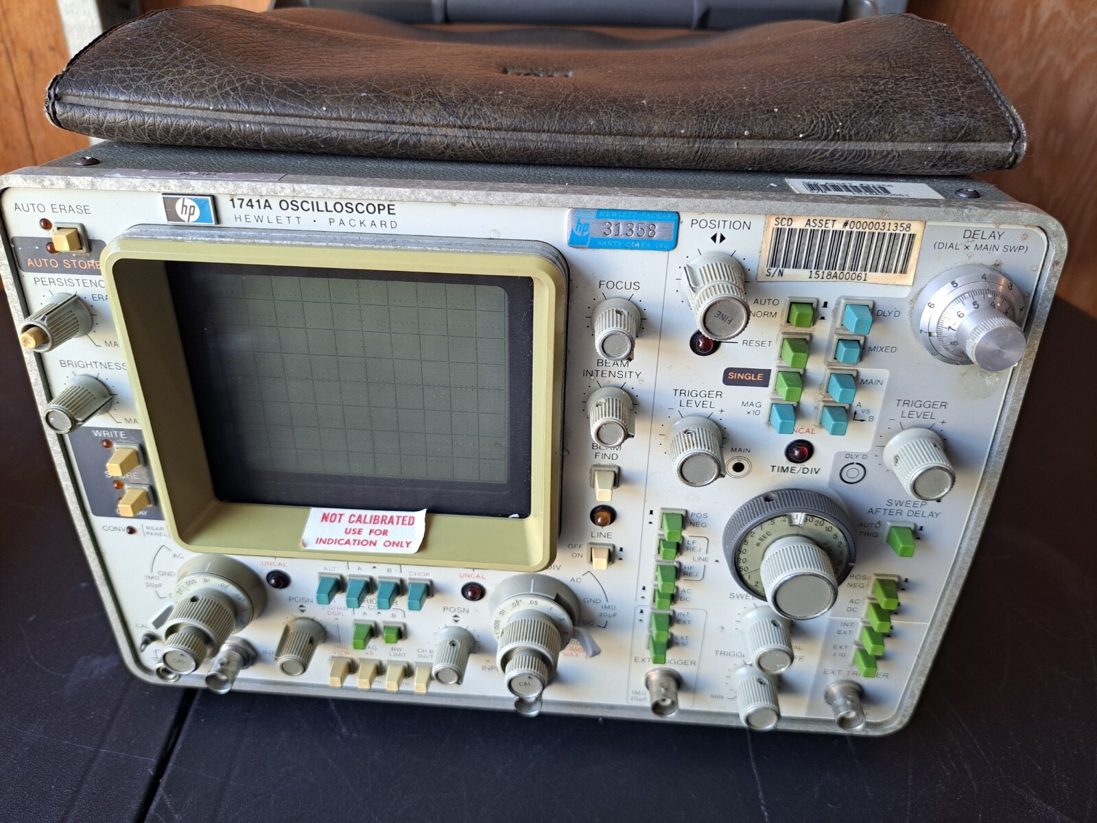 Hewlett Packard HP 1741A 100mhz 2 Channel Oscilloscope for sale online ...