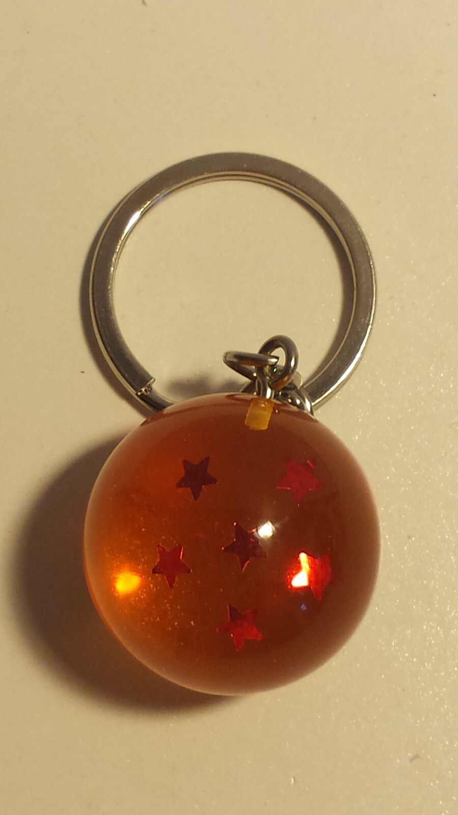 DRAGONBALL Z "6 STARS" 1" CRYSTAL ACRYLIC DRAGON BALL KEYCHAIN DBZ | eBay