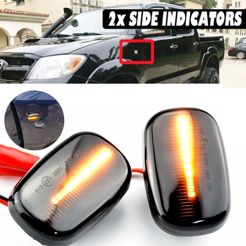 LED Dynamic Side Marker Light Indicator For Hilux 04-12 Corolla E10 ...
