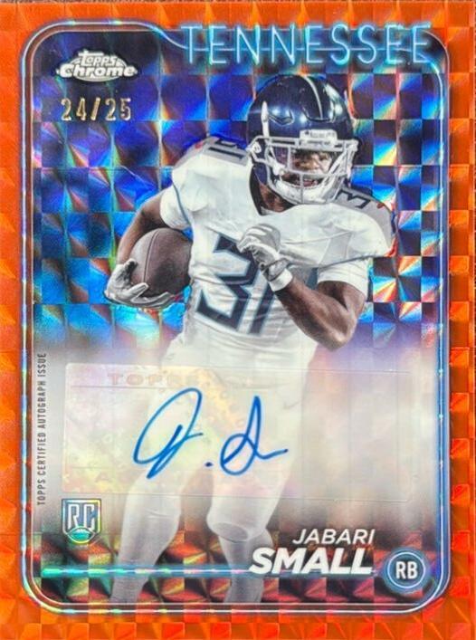 2024 Topps Chrome - Rookie Autographs Jabari Small #RA-JSM Orange ...