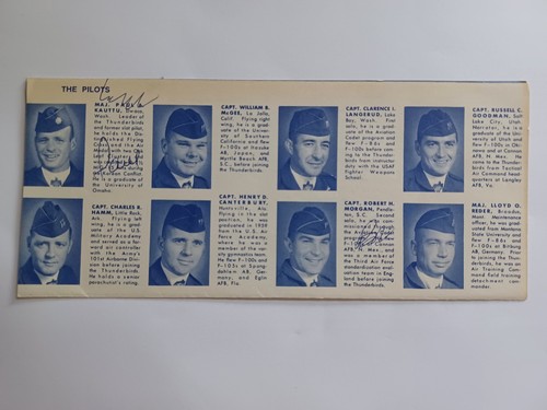 Paul Kauttu & Robert Morgan Signed Air Force Thunderbirds Brochure ...