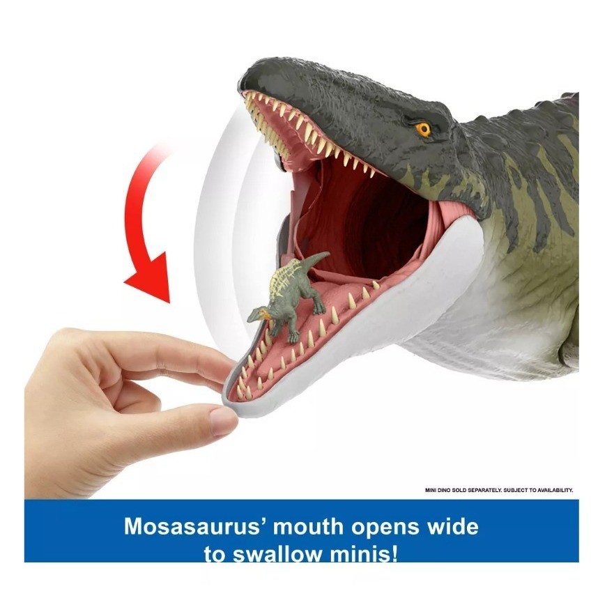 Jurassic World Super Colossal Mosasaurus Dinosaur Toy Action Figure ...