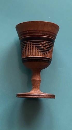 Wine Cordial Cup 1800s Folk Art Treen Ware Wood Native America Early ...