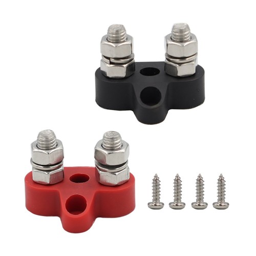 2 Pcs Electrical Trailer Junction Box Terminal Block Car 48v ...