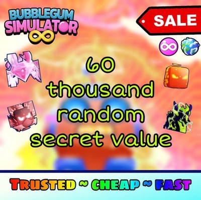 Bubble Gum Simulator Infinity 🫧 | BGSI | 60K RANDOM VALUE (SECRETS ...