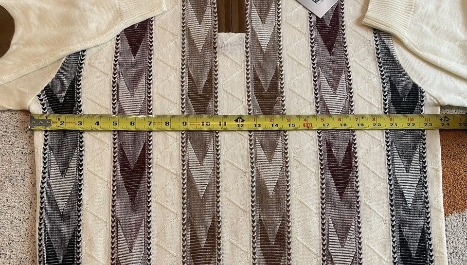 Mens Size Large Cream Stacy Adams Classic Quarter Zip Sweater NWT | eBay